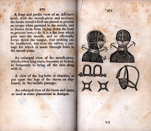 [Head-frame and mouth-piece used to restrain slaves] [graphic ...