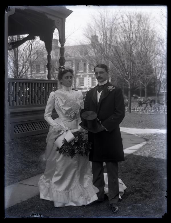 Bride and Groom, [Sara W. Perot & Richard Lea, at 254 W. Walnut Lane ...