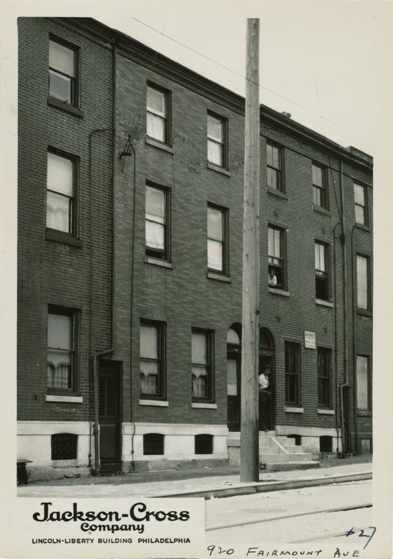 [920 Fairmount Avenue, Philadelphia] [graphic]. | Library Company of ...
