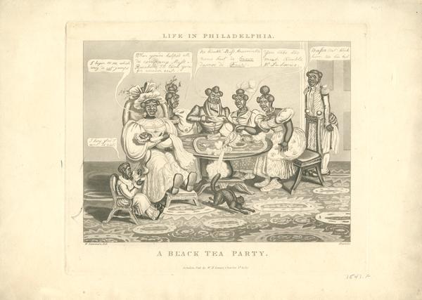 Life in Philadelphia. A black tea party. [graphic] / W. Summers, del ...