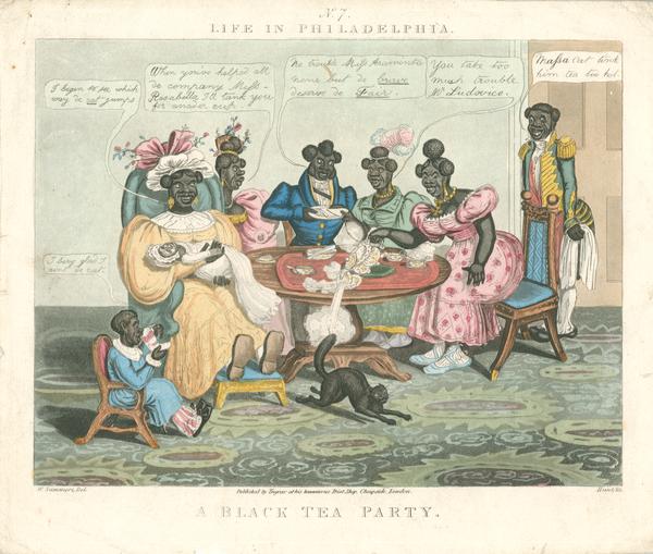 Life in Philadelphia. A black tea party. [graphic] / W. Summers, Del ...
