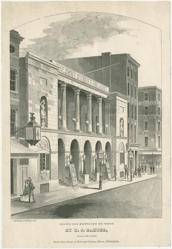 [Chestnut Street Theatre]. North East corner of Sixth and Chestnut ...