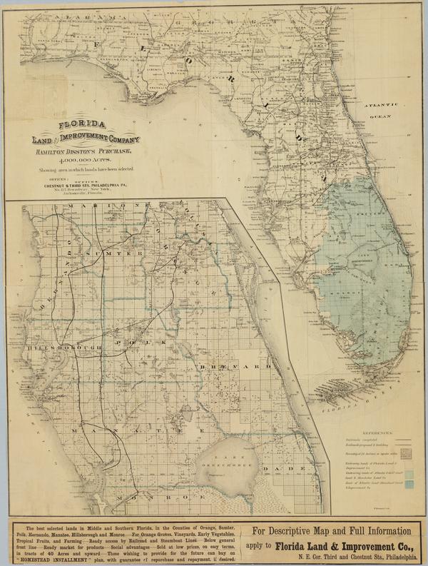 Florida Land and Improvement Company Hamilton Distton's purchase, 4 ...