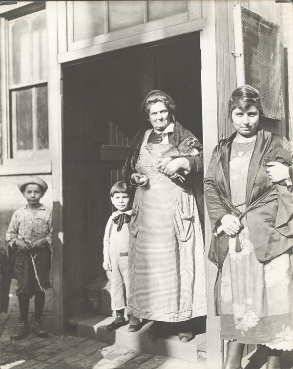 [Syrian American family in front of their residence at 10th and ...