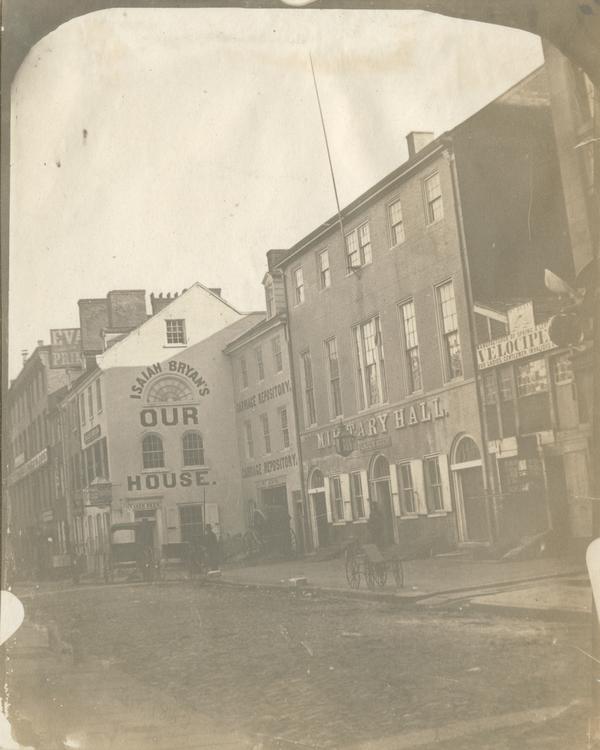 [Library Street, southside, between Goldsmith's Hall and Fourth Street ...