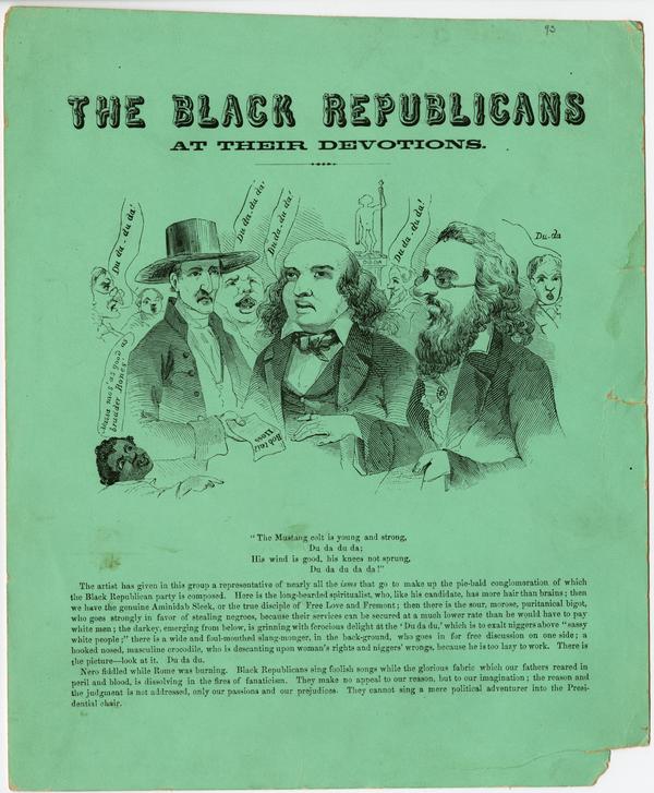 The black Republicans at their devotions. [graphic]. | Library Company ...