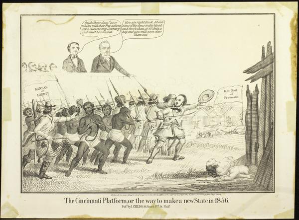 Bleeding Kansas Political Cartoon
