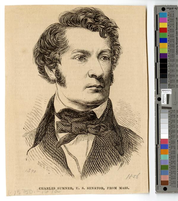 Charles Sumner, U. S. Senator, from Mass. [graphic] / J.W.T., sc ...