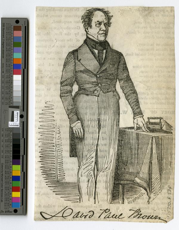 David Paul Brown [graphic] / Mumford. | Library Company of Philadelphia ...