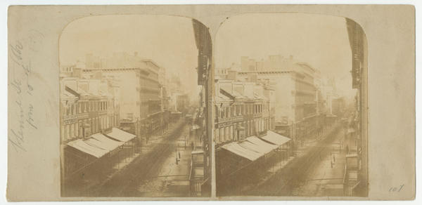 Chestnut St. from 10th. [graphic]. | Library Company of Philadelphia Digital Collections
