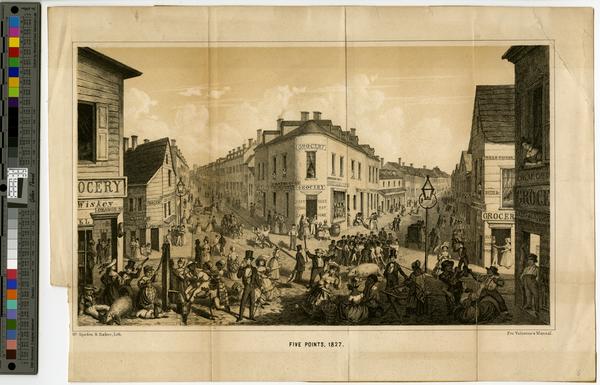 Five Points, 1827. [graphic]. | Library Company of Philadelphia Digital Collections