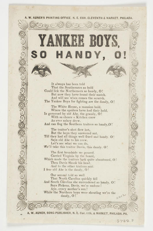 YANKEE BOYS, SO HANDY, | Library Company of Philadelphia Digital ...