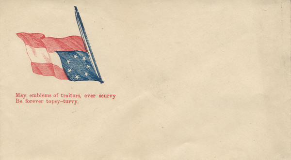 Upside-down Confederate flag envelope | Library Company of Philadelphia ...