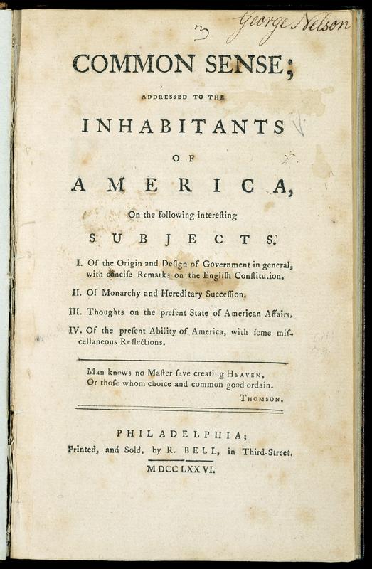 Common Sense | Library Company of Philadelphia Digital Collections