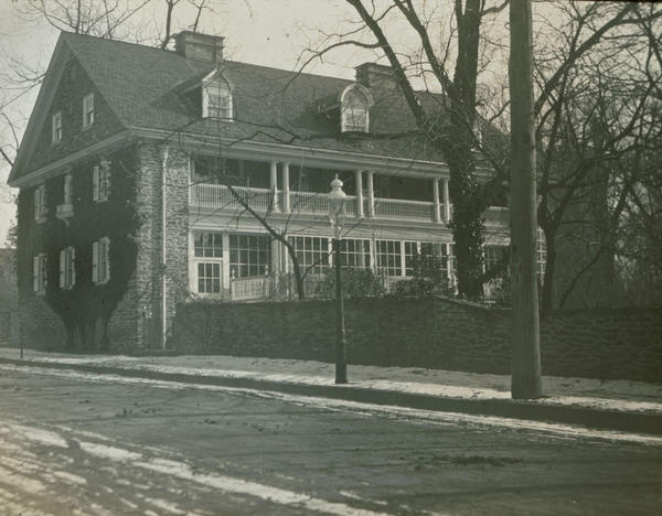 Old barn of Wyck altered into dwelling, Walnut Lane W. of Main St ...