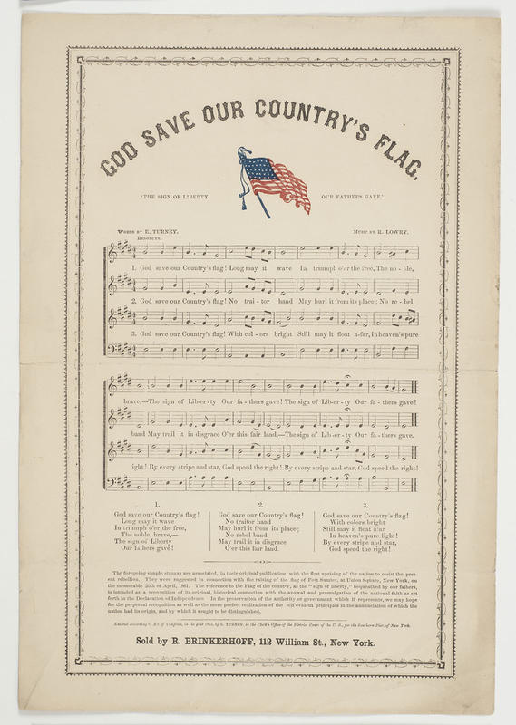 GOD SAVE OUR COUNTRY'S FLAG. | Library Company of Philadelphia Digital ...
