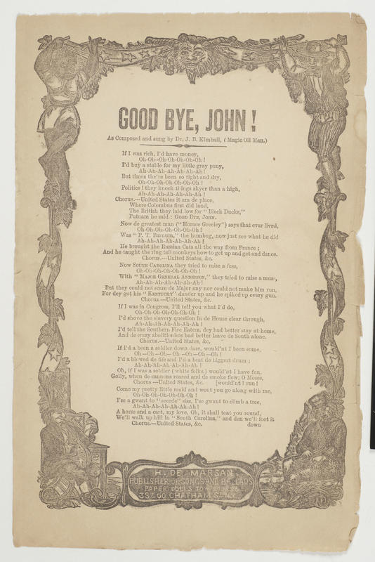 GOOD BYE, JOHN! | Library Company of Philadelphia Digital Collections