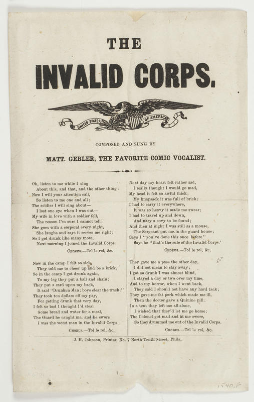 THE INVALID CORPS. | Library Company of Philadelphia Digital Collections