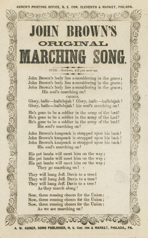 JOHN BROWN SONG. | Library Company of Philadelphia Digital Collections