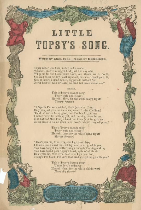 LITTLE TOPSY'S SONG. | Library Company of Philadelphia Digital Collections