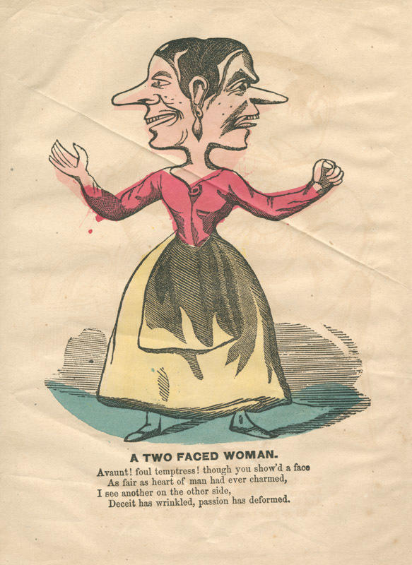 A Two Faced Woman. | Library Company of Philadelphia Digital Collections