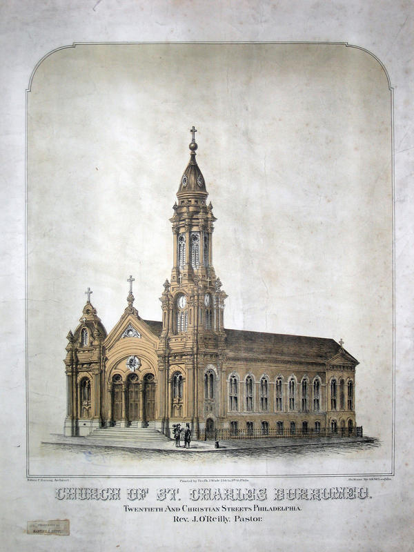 Church of St. Charles Borremeo. Twentieth and Christian Streets ...
