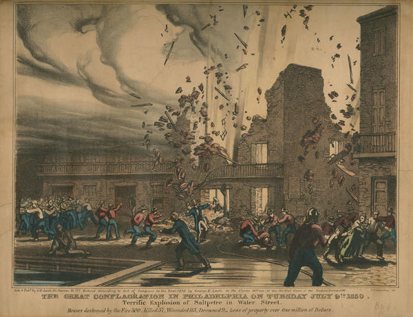 The great conflagration in Philadelphia on Tuesday July 9th 1850 ...
