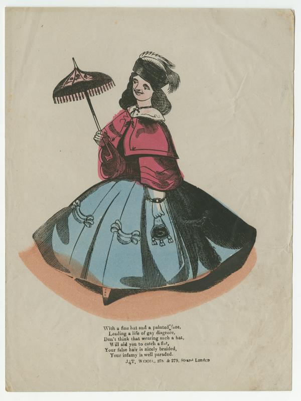 With a fine hat and a painted face, | Library Company of Philadelphia ...