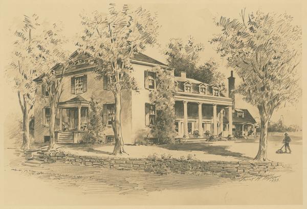 The Home of Joshua Humphreys | Library Company of Philadelphia Digital ...