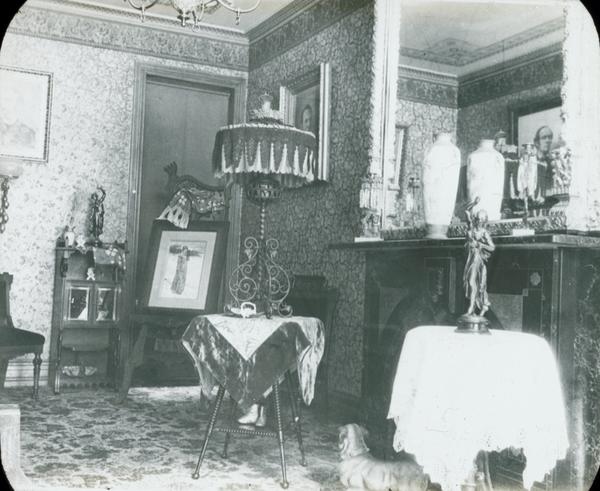 [Living room of the Doering family residence, 1837 N. Bouvier Street ...
