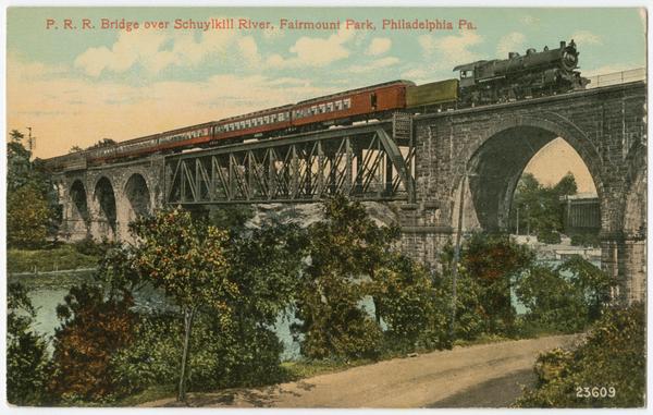 P.R.R. Bridge over Schuylkill River, Fairmount Park, Philadelphia, Pa ...
