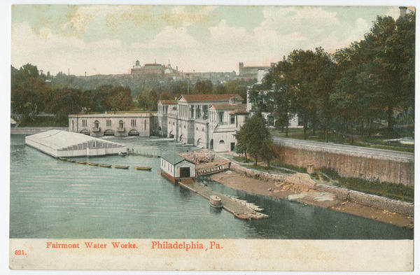 Fairmount Park boats, dam & waterworks postcards. | Library Company of ...