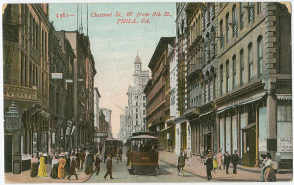 Chestnut Street postcards. | Library Company of Philadelphia Digital ...