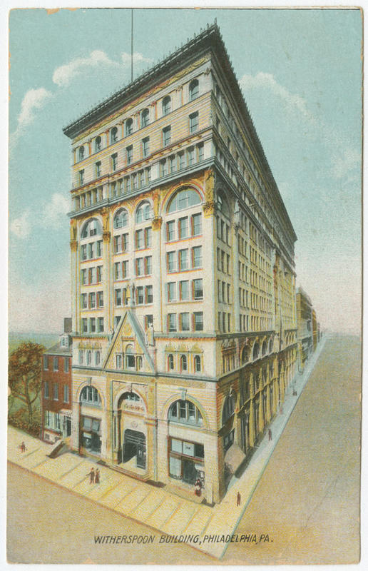 Witherspoon Building. [graphic]. | Library Company of Philadelphia ...