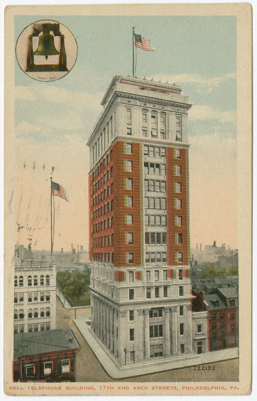Bell Telephone building, 17th and Arch Streets postcards. [graphic ...