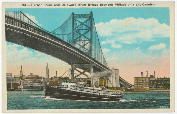 Benjamin Franklin Bridge postcards. | Library Company of Philadelphia ...
